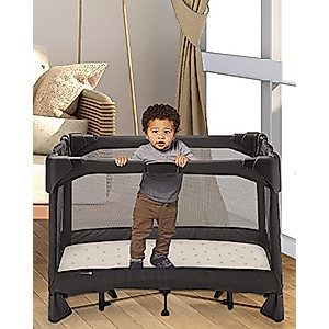 Muslin Pack N Play Sheets Fitted for Pack and Play Mattress and Mini Cribs, 100% Muslin Cotton for Natural Comfort Fitted for Baby Boys and Girls, Boho Baby Nursery Design, 2 Pack (Sunshine&Brown)