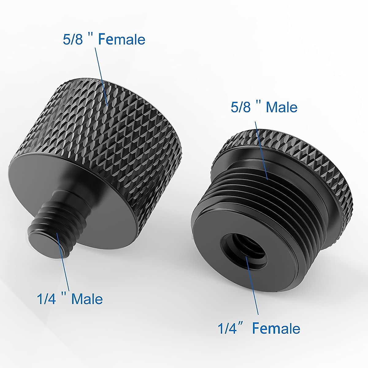 Donuts Mic Stand Adapter 5/8 to 1/4 and 1/4 to 5/8 Screw Thread Adapter Microphone to Tripod Adapter