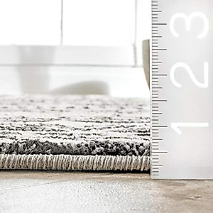 nuLOOM Becky Tribal Area Rug, 3' x 5', Dark Grey