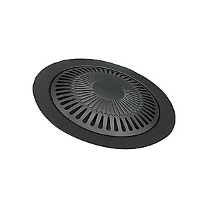 XJKLBYQ Non-Stick Grill Plate,Korean BBQ Grill,Grill Tray,Griddles Round Bakeware Household Ovenware for Any Stove