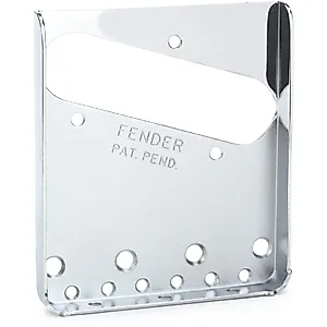 Fender American Vintage 3-Saddle Telecaster Bridge Plate, Chrome