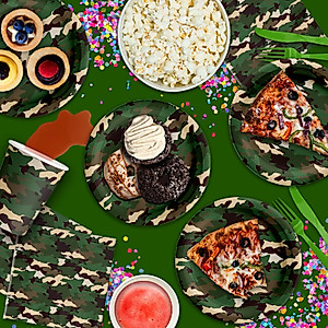 Camo Classic Birthday Party Supplies Set Plates Napkins Cups Tableware Kit for 16