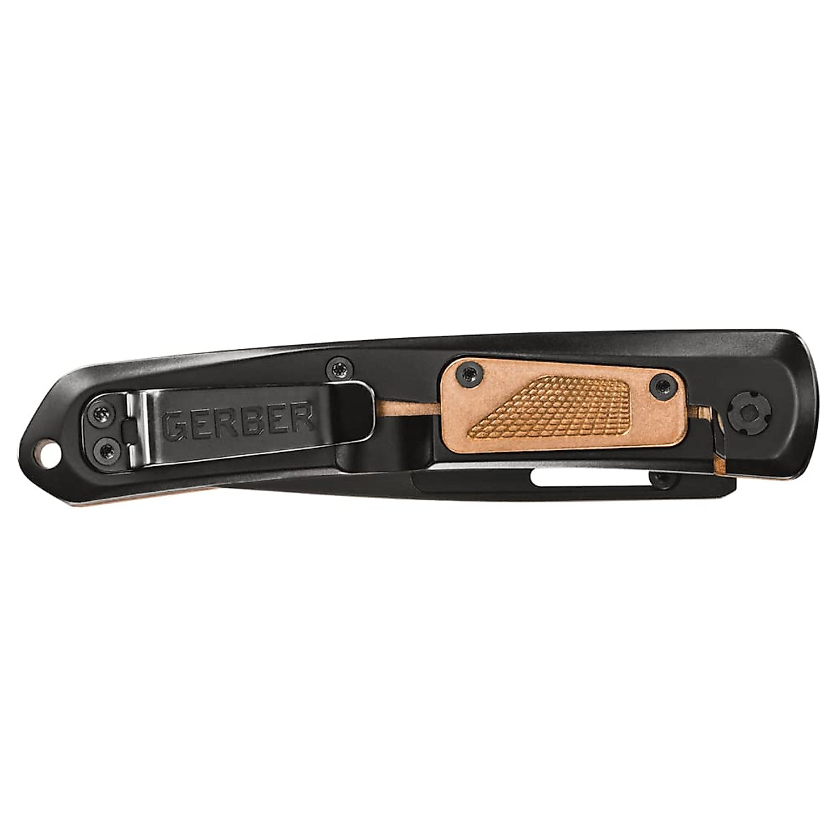 Gerber Gear Affinity Folding Pocket Knife Plain Edge D2 3.6 Inch Blade, Copper