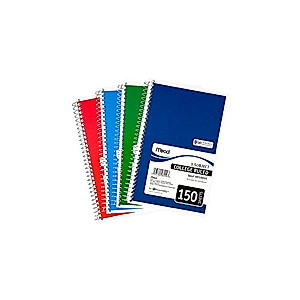 Mead 3-Subject Wirebound College Ruled Notebook, 9.5" x 5.5", Pack Of 6