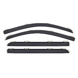 Lund 184536 Ventvisor Elite Side Window Defectors, 4-Piece Set for 2014-2018 Silverado & Sierra 1500; 2015-2018 Silverado & Sierra 2500 HD, 3500 HD | Fits Crew Cab
