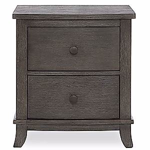 Evolur Signature Amsterdam Night Stand in Smokey Brushed Grey