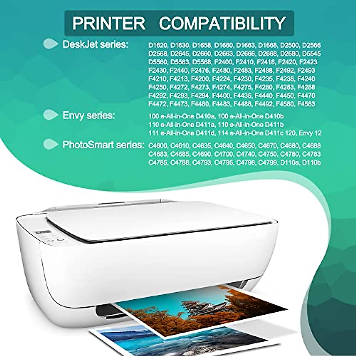 GREENBOX Remanufactured 60XL Ink Cartridges Replacement for HP 60 XL 60XL Combo Pack for PhotoSmart C4780 C4680 C4795 C4640 Deskjet F4480 F4440 F2430 F4280 Envy 110 120 111 114 (1 Black 1 Tri-Color)