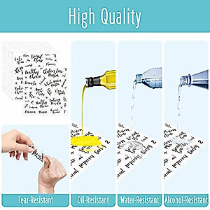 Hebayy 281 PCS Clear Cursive Pantry Labels Set Water Resistant with Customizable Stickers for Food Containers, Jars