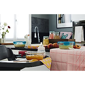 Bormioli Rocco Frigoverre Evolution Collection - 4.75-Inch Square Container - 42cl (14.25 oz.) - Grey