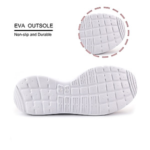 YESKIS Tennis Shoes Size 2 Girl Big Kids Running Sneakers Kid Breathable Lightweight Lace Up Athletic Shoe Pink