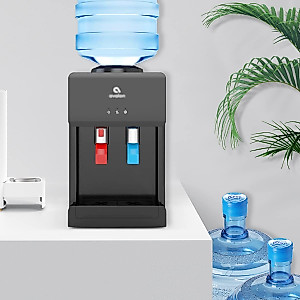 Magicfour 5 Pack Gallon Water Bottle Caps, Water Bottle Caps 55mm Non-Spill Replacement 3 & 5 Gallon Water Jug Caps Water Cooler Bottle Caps for 3 & 5 Gallon Water Jug, Dispenser