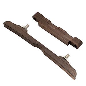 Musiclily 114mm Rosewood Adjustable Compensated Mandolin Bridge Set