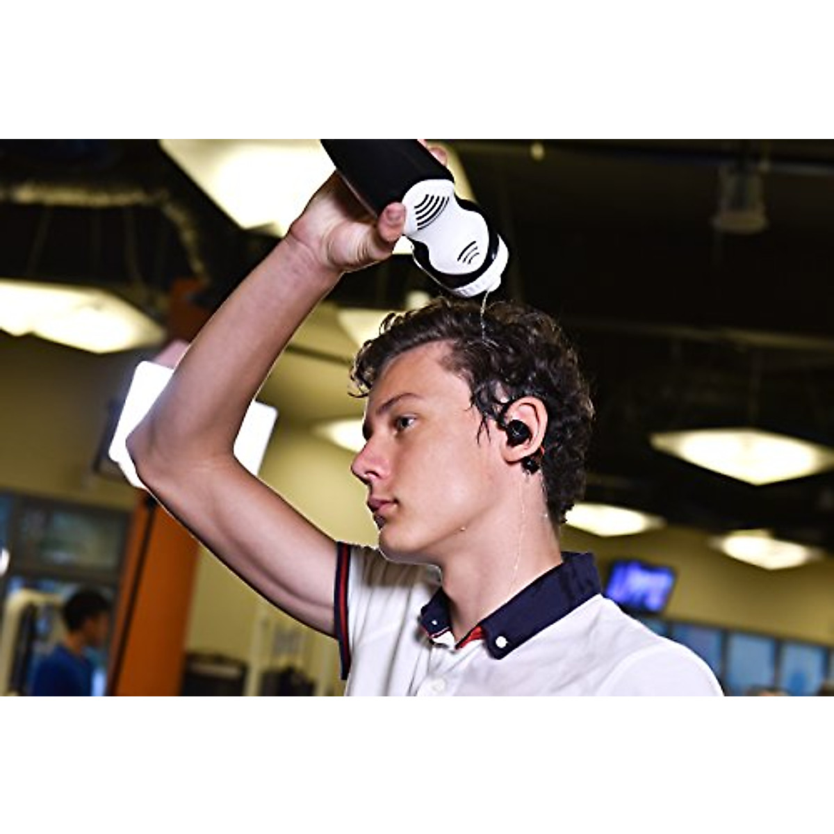 Jaap Sweat Proof Truly Wireless Bluetooth 4.2 Sports Earphones IPX5 Sweat Resistant with 6 Hours Battery Life Behind The Ear Hook Design