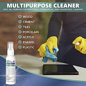 Vital Oxide Disinfectant, Deodorizer, Cleaner, Food-Contact Sanitizer, Virucide – (EPA registration #82972-1) – Kills Mold & Mildew, Eliminates Odors – 1 Gallon, 32 oz, & 3 oz
