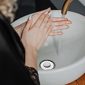 Kichvoe Wash Basin Drainer Sink Drain Plugs Kitchen Sink Drainer Plugs Bathroom Sink Stopper Sink Stopper Drainer Bathtub Cups Sink Hair Catcher Anti-blocking Substitute Brass Washbasin