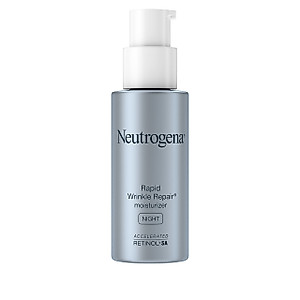 Neutrogena Rapid Wrinkle Repair Face & Neck Night Moisturizer Retinol Cream, 1 fl. oz & Rapid Wrinkle Repair Under-Eye Cream with Retinol, 0.5 fl. oz