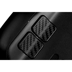 TouchProtect Steam Deck Grip Kit - Front touchpad and back button skin set. Steam Deck accessory bundle. (Carbon Fiber Black)