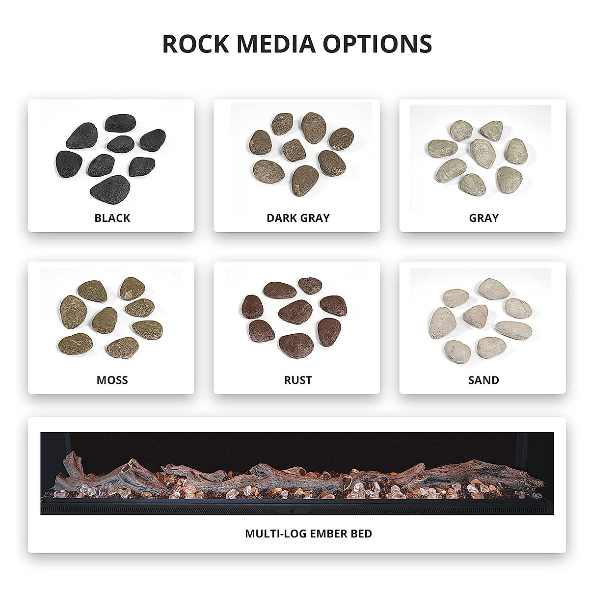 Modern Flames Landscape Series Pro MultiView 3-Sided Wall Mount/Built-In Electric Fireplace (LPM-4416-TH-WTC/LP), 44-Inch, Wireless Thermostat & Full Wall Control