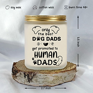 Gifts for New Dad, Candle for New Dad, Dad to Be Gifts for Fathers Day, First Time Dad Gifts, Birthday Candle Gift for Dad to be, Dad Dog Print Lavender Scented Candle Gift