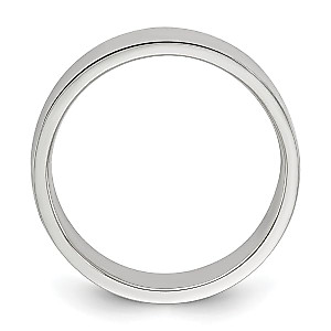 IceCarats 925 Sterling Silver 6mm Plain Classic Wedding Band Ring Size 7