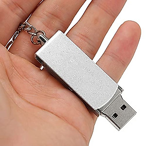 Flash Drive, Zinc Alloy Thumb Stick 360° Rotable Flashdisk with Keychain Compatible with Windows iOS Adriod Laptop Desktop Smartphone (8GB)