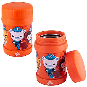 Octonauts Above & Beyond Stainless Steel Vacuum Insulated 13 oz Food Jar for Kids, Orange - Leak-Proof Container Keeps Meals, Liquids, Soups Hot or Cold for Hours - Lunch Boxes & Bags Back to School
