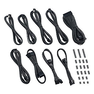 CableMod C-Series Classic ModMesh Sleeved Cable Kit for Corsair Type 4 RM Black Label/RMi/RMX (Carbon)