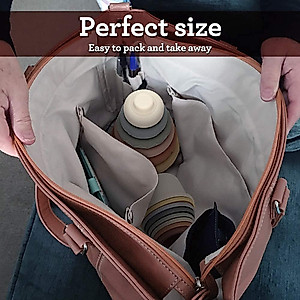 Mini Tudou Baby Blocks & Stacking Rings Toy Set, Baby Sensory Building & Teething Toys Educational Squeeze Play with Animals Shapes Textures Numbers, Holidays for Toddlers Babies 6m+