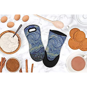 The Starry Night (Van Gogh 1889) Neoprene Oven Mitt - Single