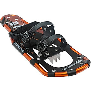 Lightweight Aluminum Frame Snowshoes with Dual Ratchet Bindings, Nylon Heel Strap, HDPE Decking, Includes Heavy Duty Carry Bag, Available in Adult and Kids Sizes