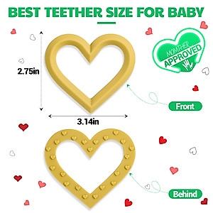FEISCS Baby Teether Silicone Teething Toys for Babies 6-12 Months 0-6 Months,Baby Chew Toys Teething Relief,Gifts for Baby,BPA-Free