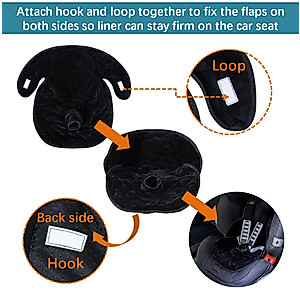 Piddle Pad Car Seat Protector for Baby and Toddler, Set of 2, Leak Free with Non-Slip Fabric on Back, Waterproof Car Seat Liner for Potty Training, Multiple Use for Car Seats and Strollers