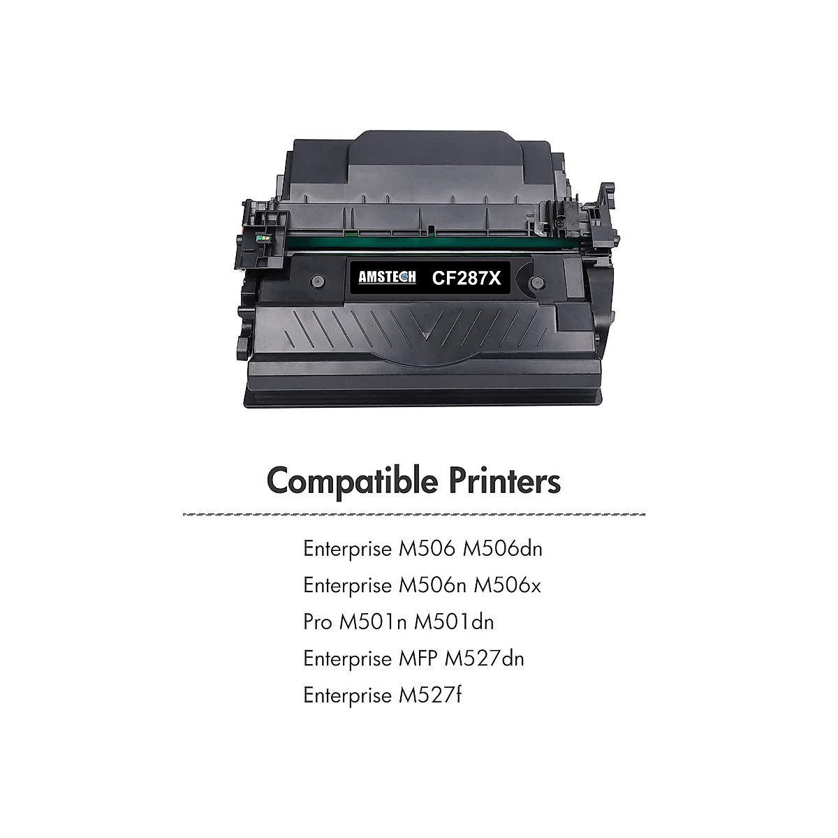 87X Toner Cartridge 2-Pack High Yield Compatible Replacement for HP 87X CF287X 87A CF287A Toner Cartridge for HP Enterprise M506 M506dn M506n M506x M501 M501dn MFP M527 M527dn M527f Printer Black