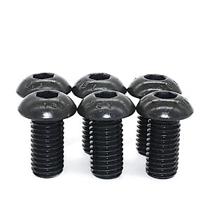 FullerKreg M5-0.8 x 16mm ISO 7380 Hex Drive Class 10.9 Black Oxide Finish Alloy Steel Button Socket Cap Screw (Pkg of 50)