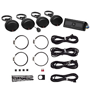 JBL CRUISE X Weather-Resistant ATV 4-Channel Plug and Play Bluetooth Amplified Speakers System