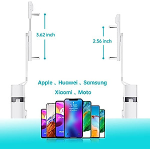 Ambertronix 40” Selfie Stick Tripod Quadrapod, Onboard Light, Wireless Bluetooth Remote, Extendable, Stainless Steel, 3 Light Modes, 9 Brightness Levels, Compatible with All iPhone & Android Devices