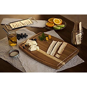 TOSCANA - a Picnic Time brand Ovale Acacia Cutting Board, Cheese Boards Charcuterie Boards, Wood Serving Platter, (Acacia Wood)