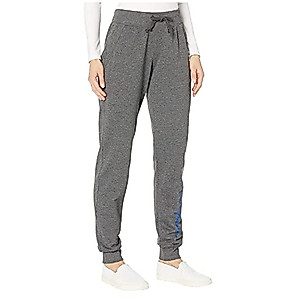 Champion Women's Powerblend Joggers, Script Logo, Granite Heather-Y07459, X-Small