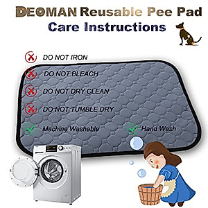 DEOMAN pet Heating pad for Dogs and Cats with 2 pcs Washable Dog Pee Pads