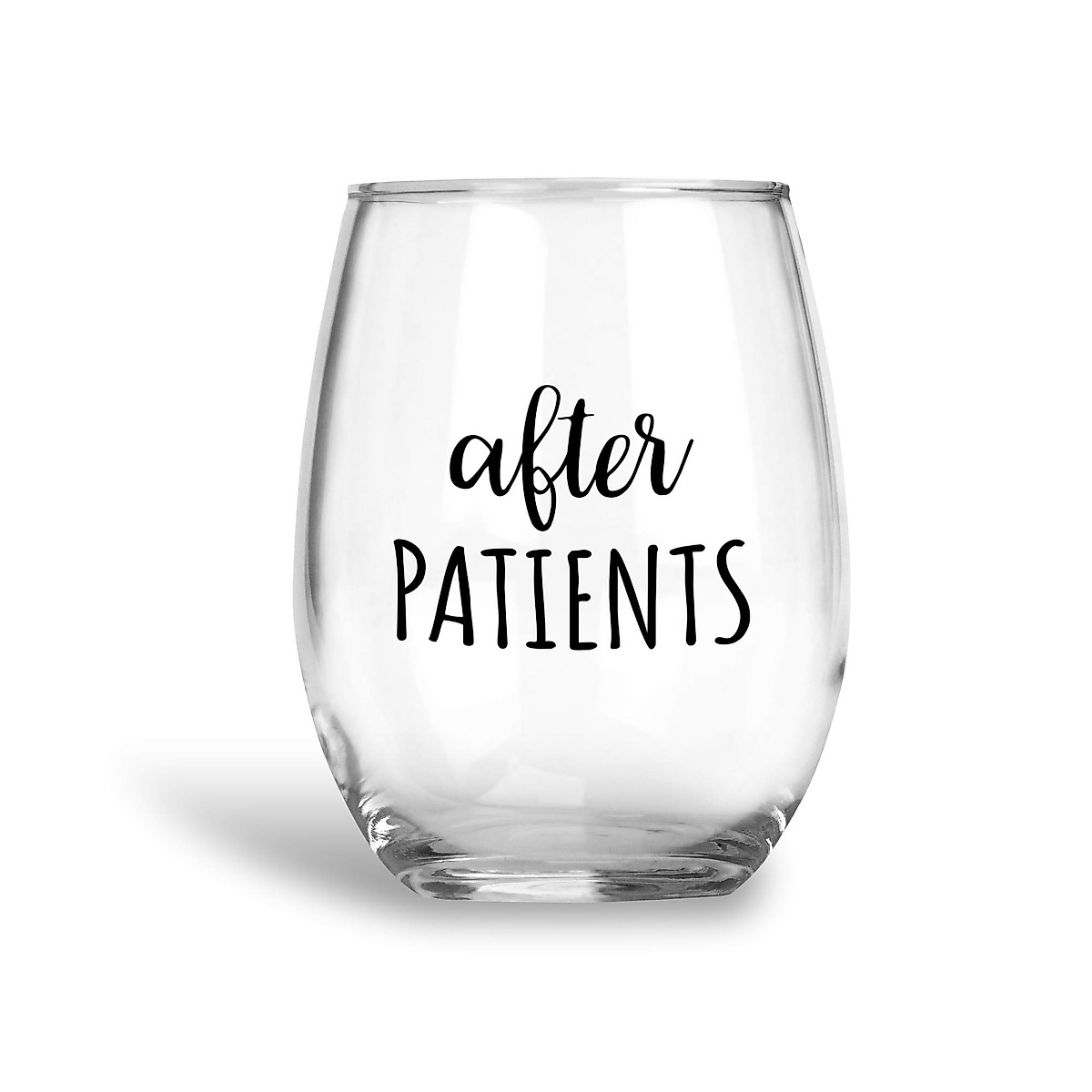 Artisan Owl Before Patients, After Patients SET - Set Contains: One (1) 15 oz Deluxe Large Double-Sided Mug and One (1) 17 oz Stemless Wine Glass