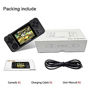 RG280M Handheld Game Console , Retro Game Console OpenDingux Tony System , Free with 32G TF Card Built-in 2500 Classic Game Console 2.8 Inch IPS Screen Portable Video Game Console - Black