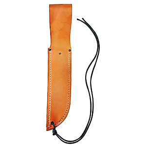 Case Military 00334 USMC Knife with Fixed 1095 Carbon Blade Genuine Leather Sheath Genuine Leather Handle,Brown USMC