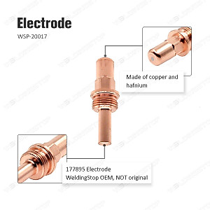 Plasma Torch Consumables Electrodes Tips 177895 177896 for Miller ICE80CM PK10