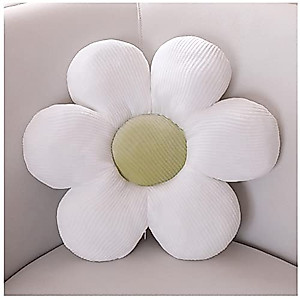AZCHEN Flower Pillow Standard Throw Pillow Patio Furniture Cushions Decorative Pillow Cushion Home Chair Cushion (15.7 inch, Beige)