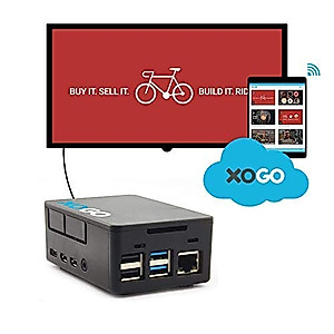 XOGO Mini Digital Signage Player Kit | Plug and Play 4K Player | 32GB HD | Simply Follow on-Screen Directions | Central Cloud Control | 1 Free Player per Org or Purchase a PRO Account