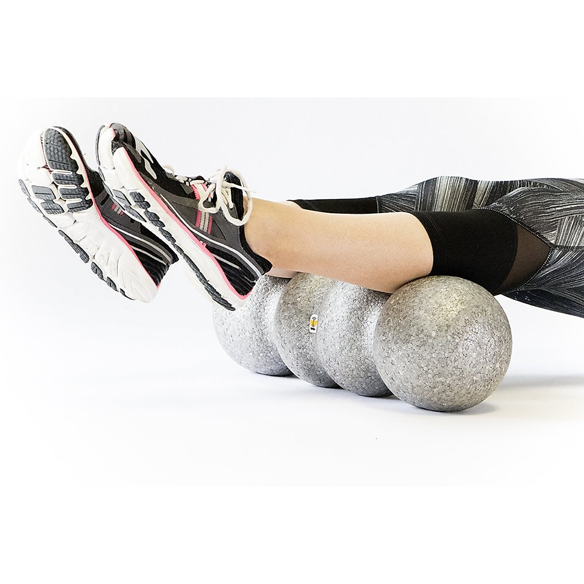 Rollga STANDARD - The BETTER Foam Roller for Flexibility, Muscle Recovery, Back & Neck Massage, & Exercise (Silver)
