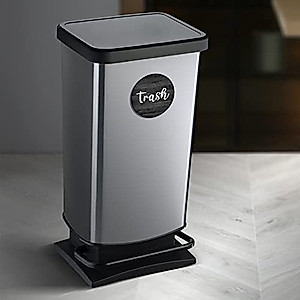 BabyPop! Recycle Trash Can Combo, Recycle Magnet for Trash Can, Garbage Recycle Bin Combo, Trash Recycle Bin Combo, Farmhouse Rustic Design