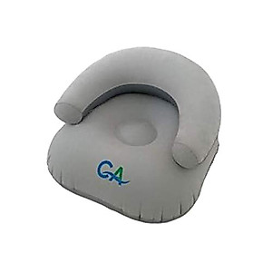 Comfort Axis Inflatable Camp Lounger Sofa for Kids Gray 23.5" by 23.5" by 16"