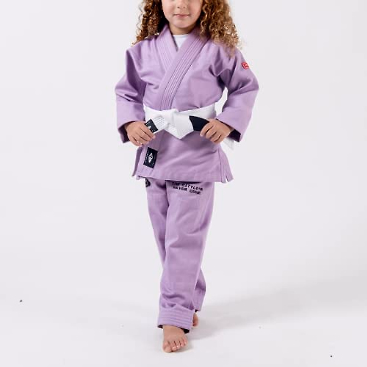 Maeda Red Label 3.0 Kid's Jiu Jitsu Gi (Free White Belt) - 100% IBJJF legal, M2, Purple