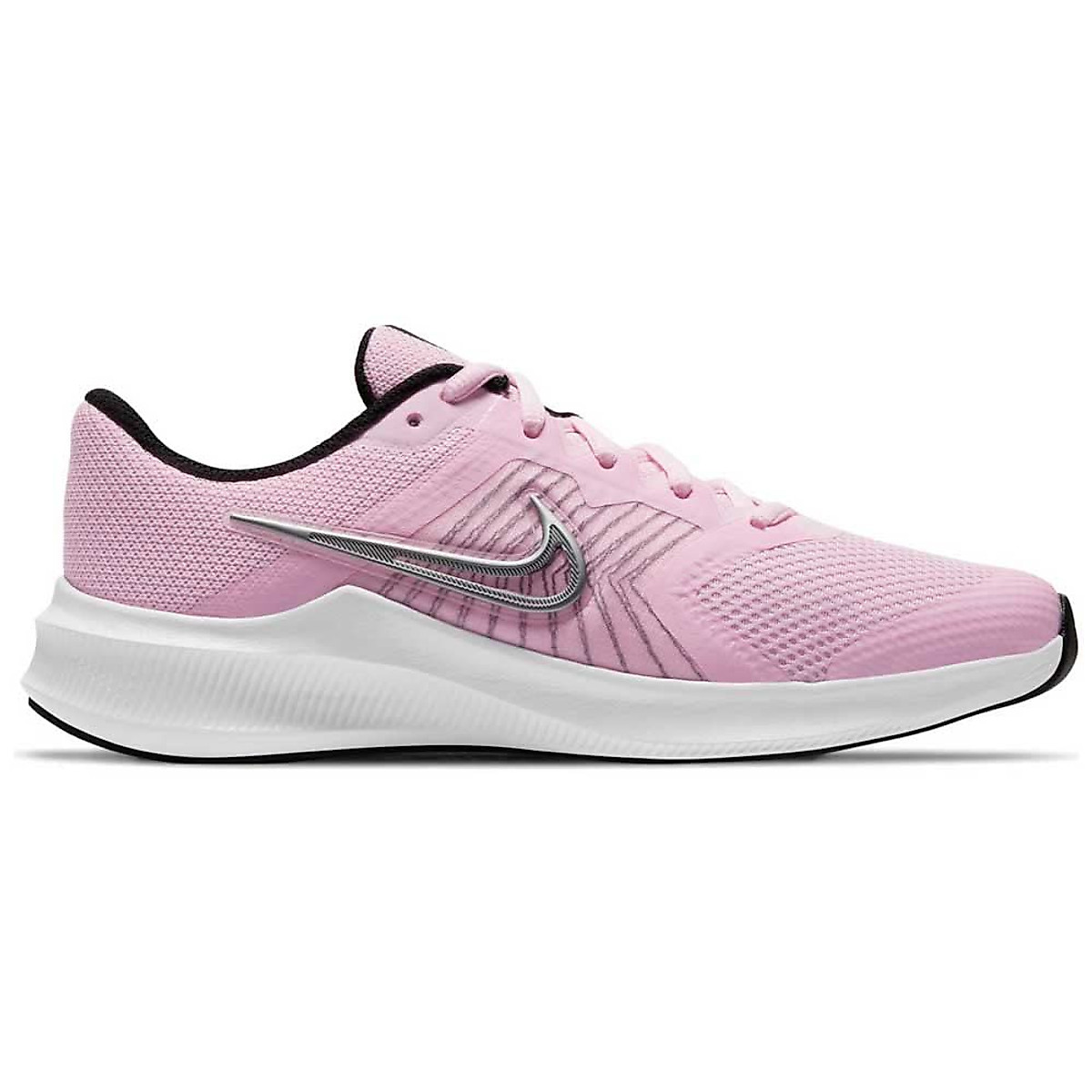 Nike Training Gymnastics Shoe, Pink Foam MTLC Silver Black White, 6 US Unisex Big Kid